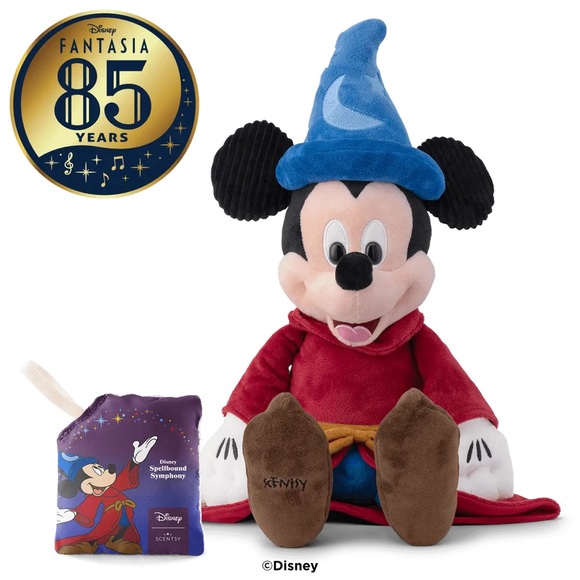 Scentsy | Toys | Disney Fantasia Mickey Mouse Plush Blue And Red | Poshmark